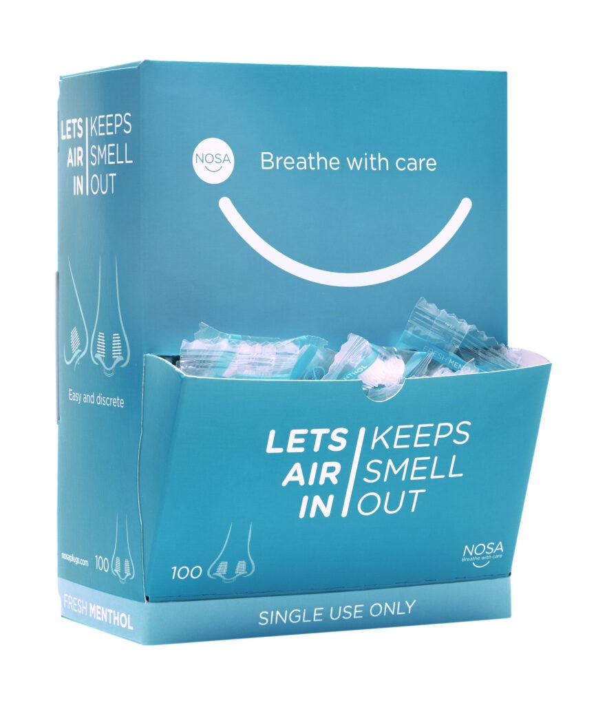 NOSA Menthol Nose Plug Filters for Smell | NOSA Odor Protection